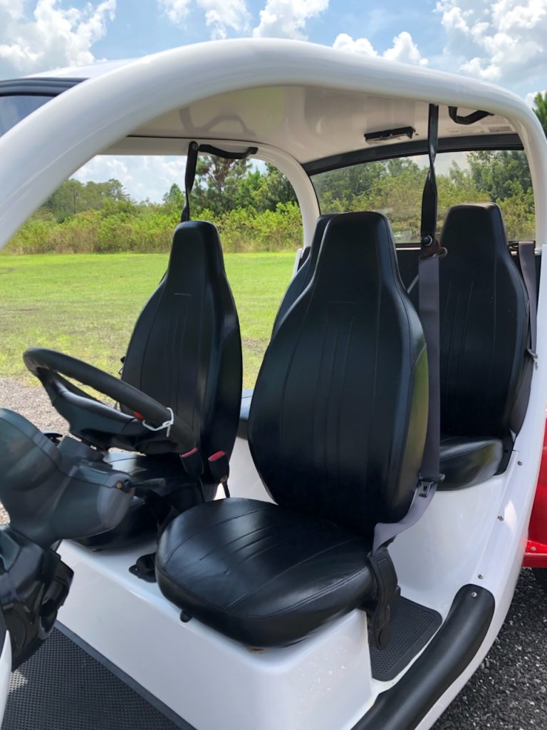 #0666 GEM e4 Red Seats - Gulf Atlantic Vehicles